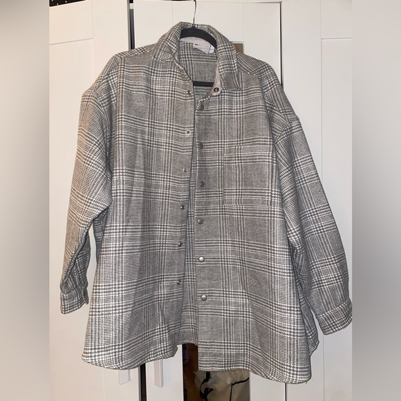 ASOS | Jackets & Coats | Asos Design Super Oversized Wool Checkered ...